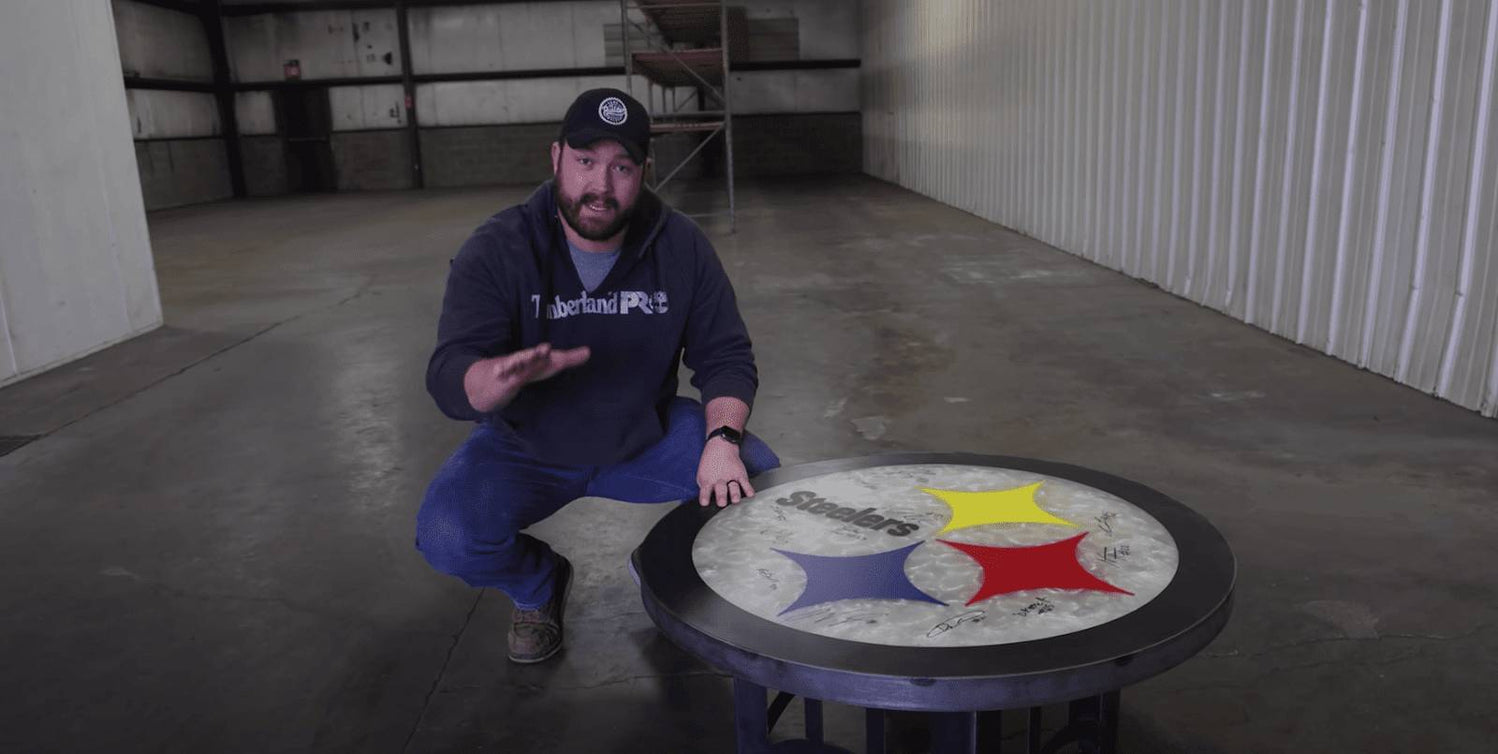 I Build An Epoxy Table For The Pittsburgh Steelers! - John Malecki