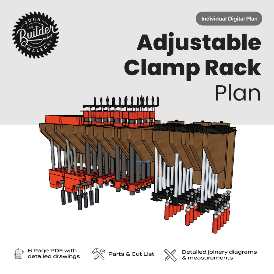 Adjustable Clamp Rack Plan - John Malecki - Woodworking, DIY Builds ...