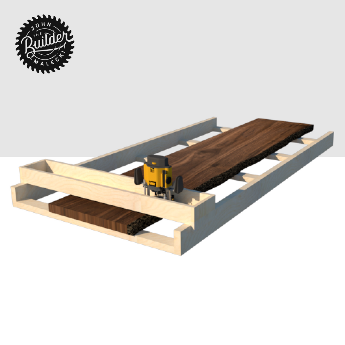Slab Flattening Router Plan - John Malecki - Woodworking, DIY Builds ...