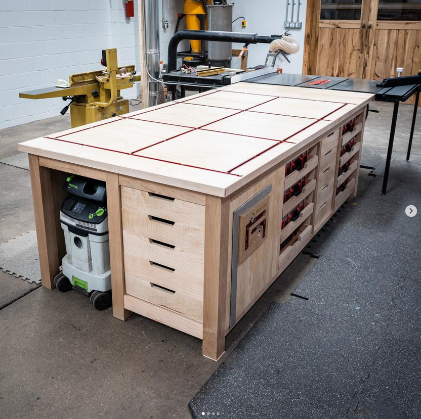 Workbench / Outfeed Table Plan - John Malecki - Woodworking, DIY Builds ...