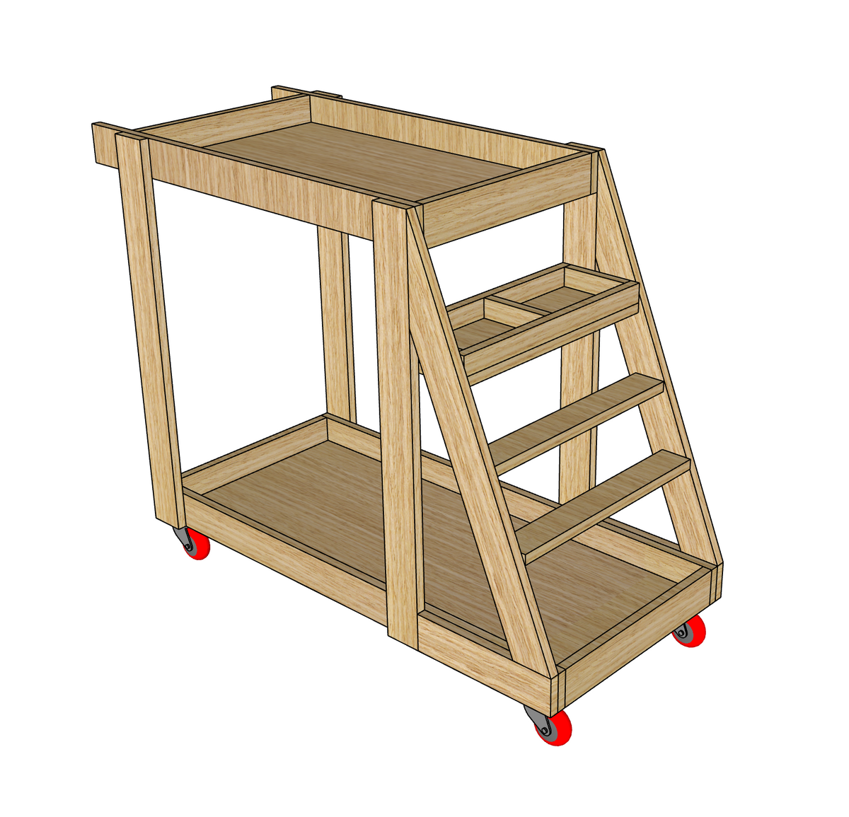Intermediate Shop Cart Plan - John Malecki - Woodworking, DIY Builds ...