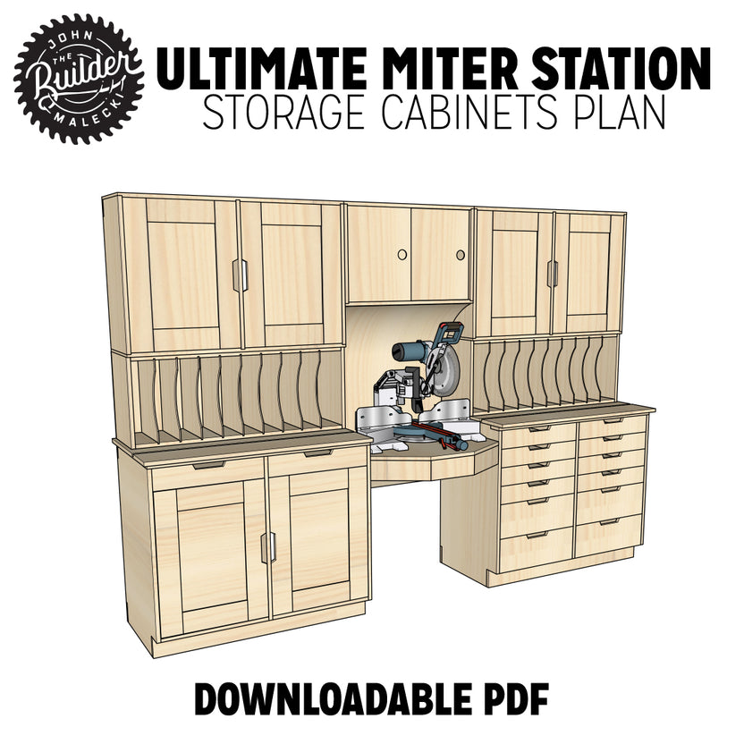 Ultimate Miter Saw Station Plan - John Malecki - Woodworking, DIY ...